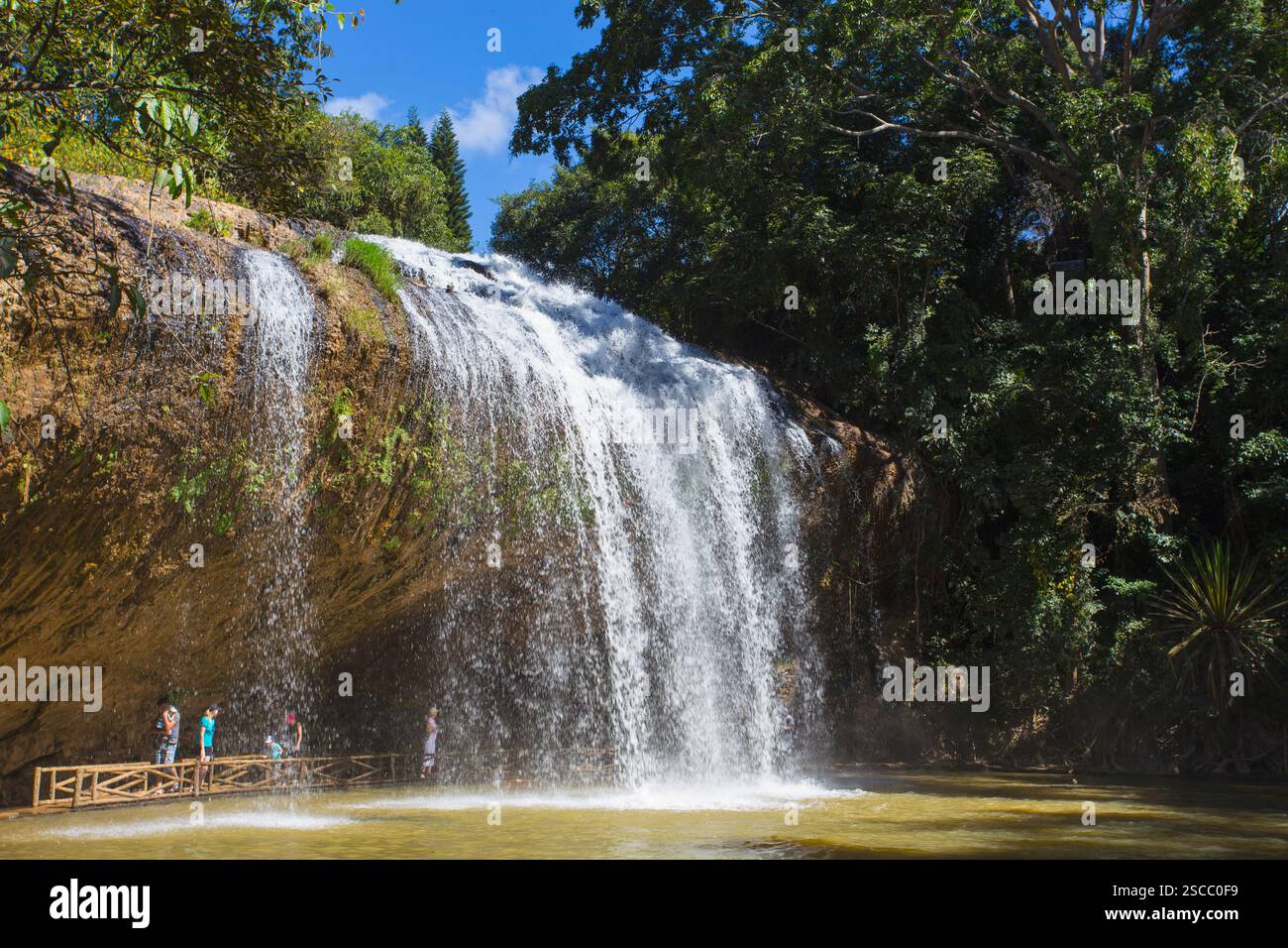 Prenn Waterfall. Da lat. Vietnam. Prenn is one of the waterfalls ...