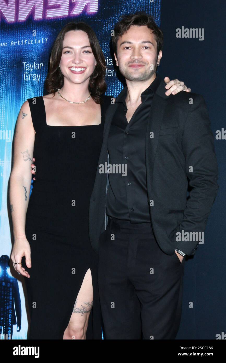 LOS ANGELES - FEB 5: Violett Beane, Taylor Gray at the Renner Premiere ...