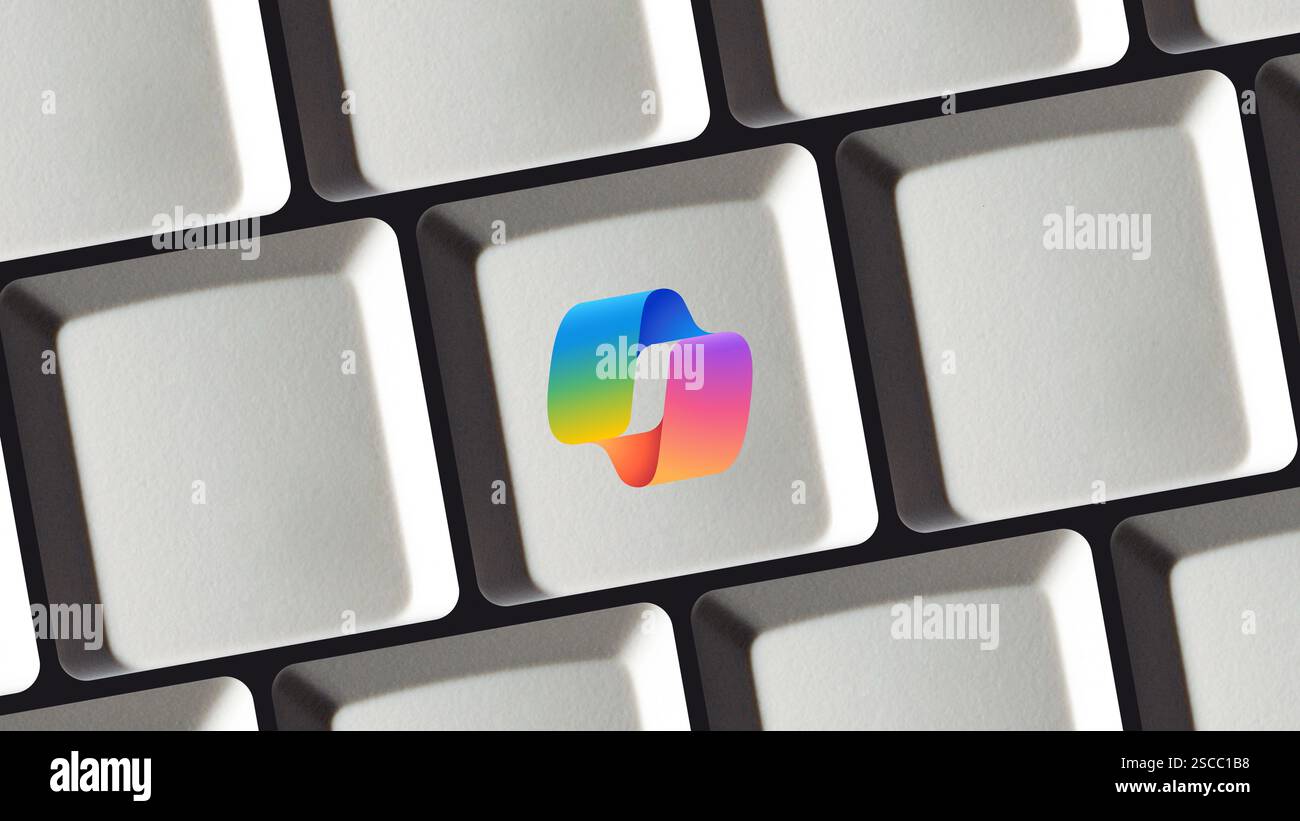 CoPilot Logo artificial intelligence on keyboard key Stock Photo - Alamy