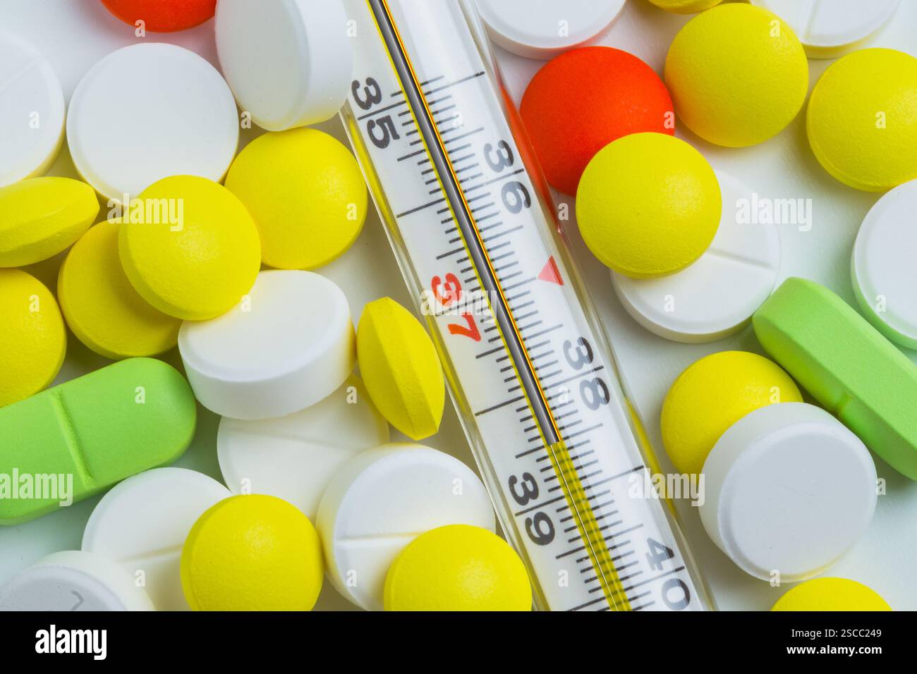 The high temperature treatment using the tablets Stock Photo - Alamy