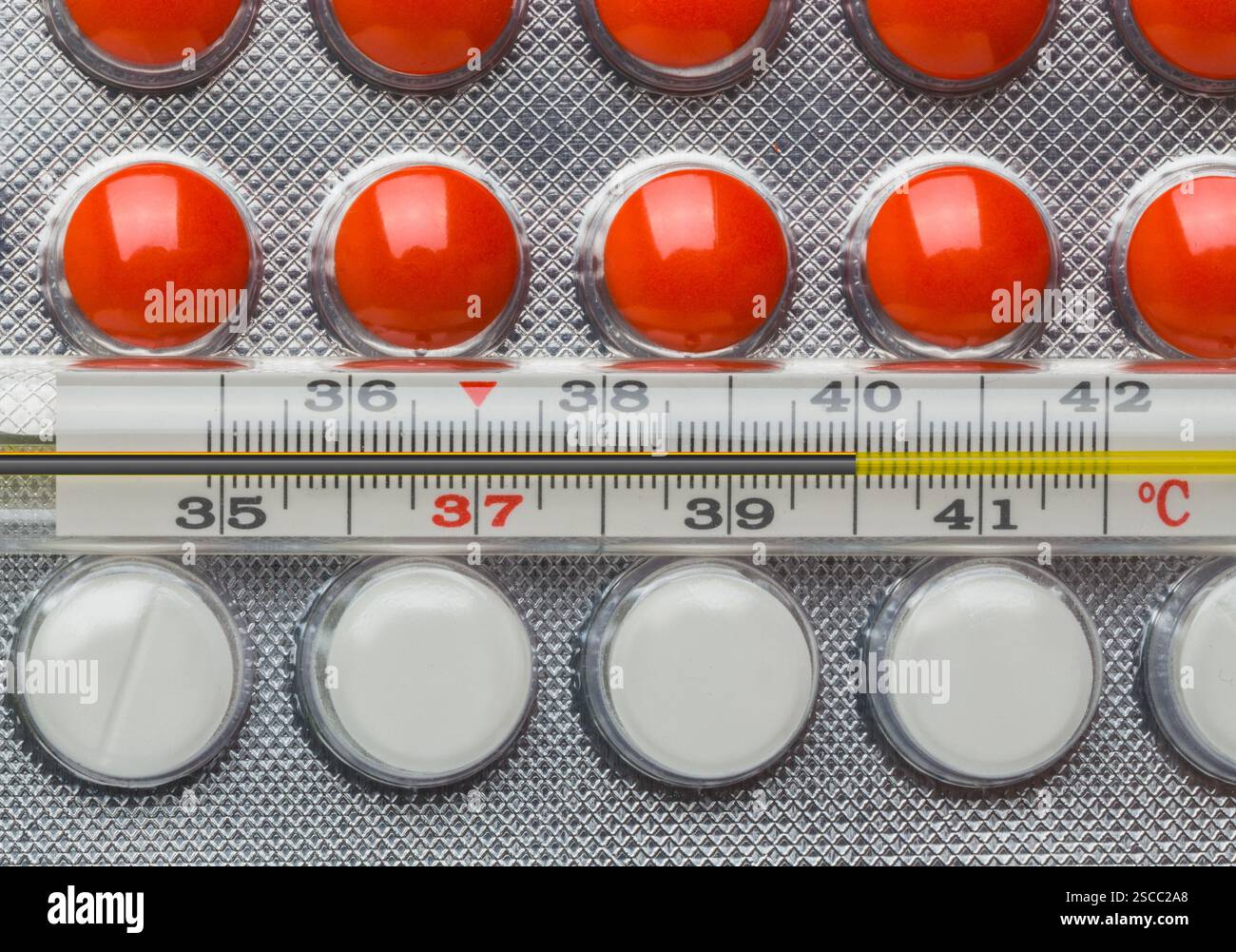 The high temperature treatment using the tablets Stock Photo - Alamy
