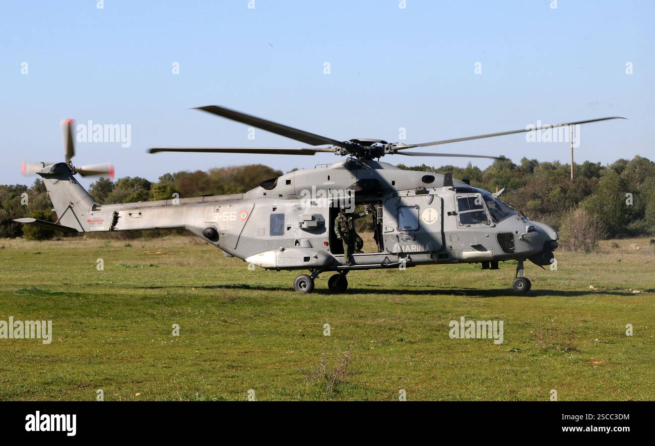 Italian Navy: NHI NH90 helicopter. Taranto, Puglia, Italy Stock Photo ...
