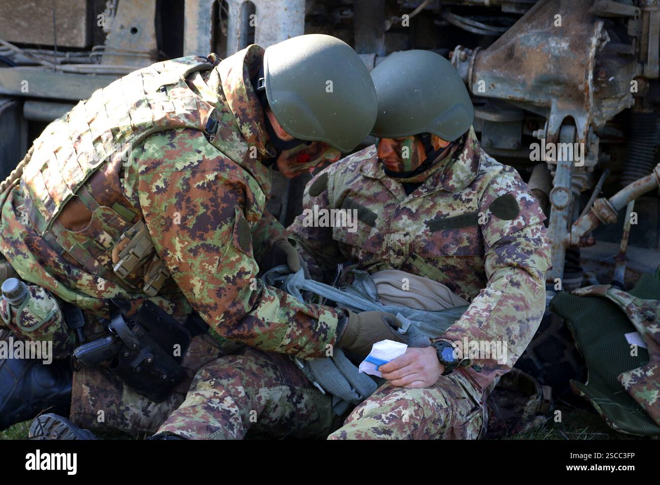 Italian Navy: Military Combat Medicine training exercise. Taranto ...
