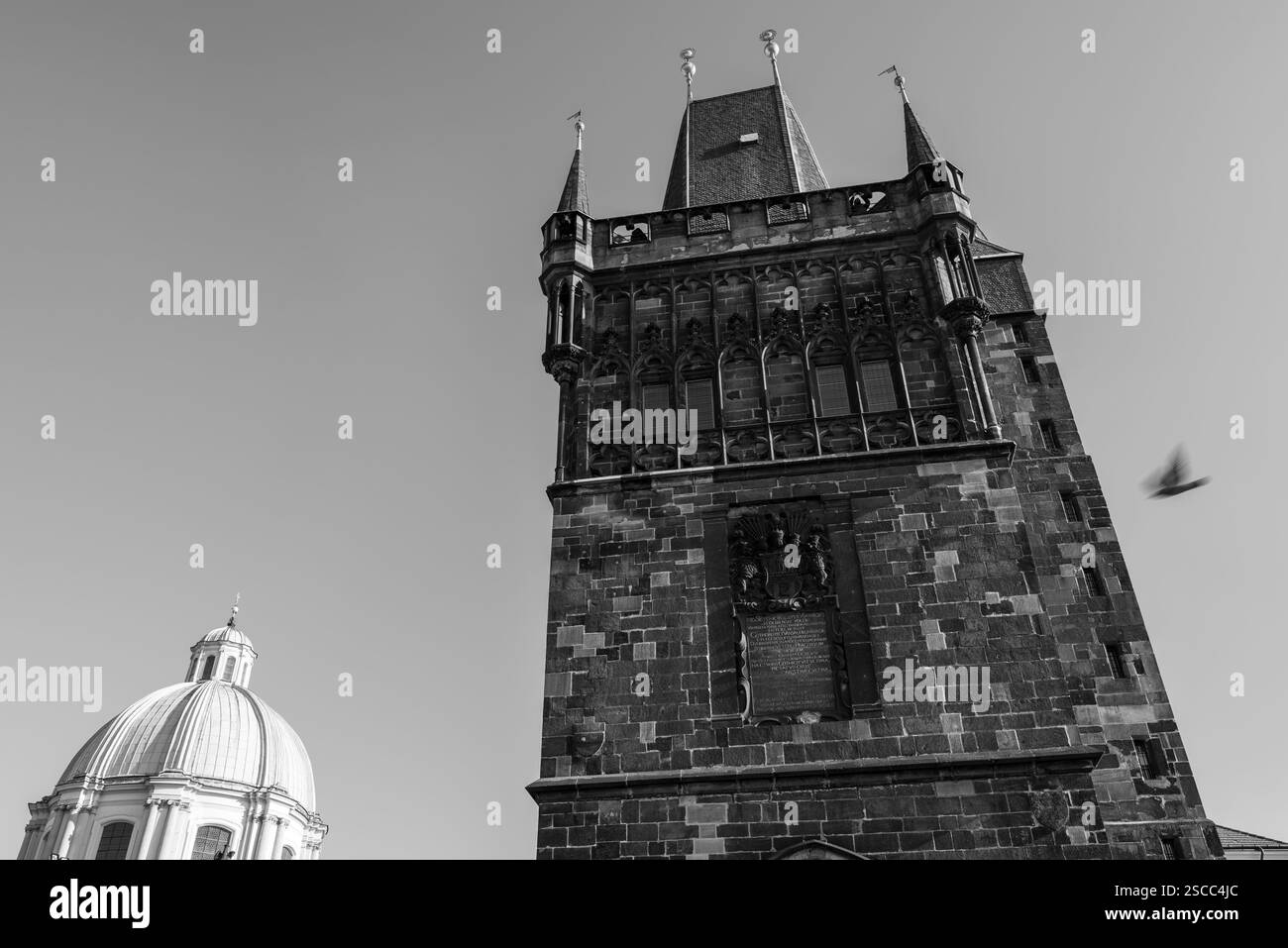 Old Town bridge tower (Staromestska mostecka vez), gothic gateway tower ...