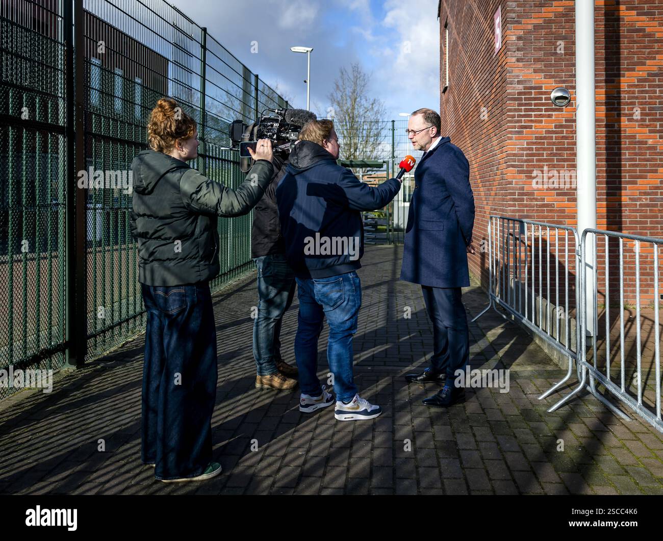 TER APEL - COA Board Chairman Milo Schoenmaker speaks to the press at ...