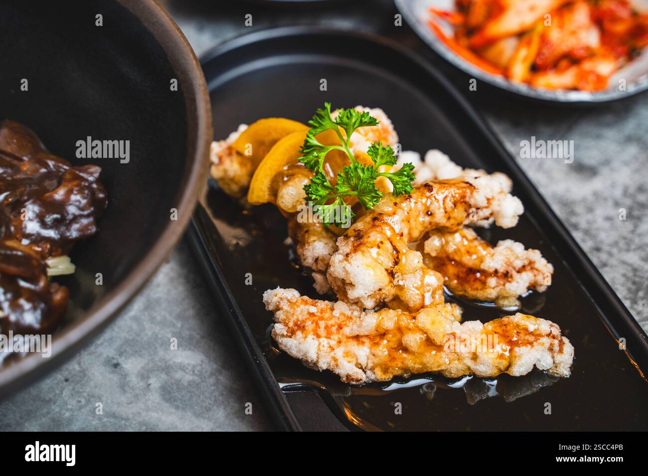 Tangsuyuk, Sweet, sour, and crispy pork, 탕수육 Stock Photo - Alamy