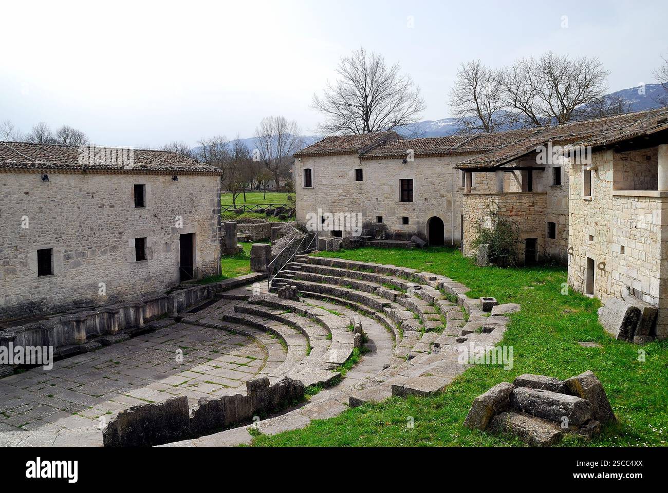 The theatre of ancient Saepinum was built in the 1st century AD. The ...