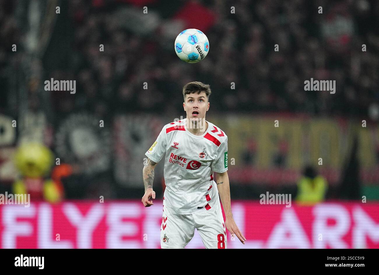 Bay Arena, Leverkusen, Germany. 05th Feb, 2025. Denis Huseinbasic 1.FC KÃ¶ln controls the ball ...