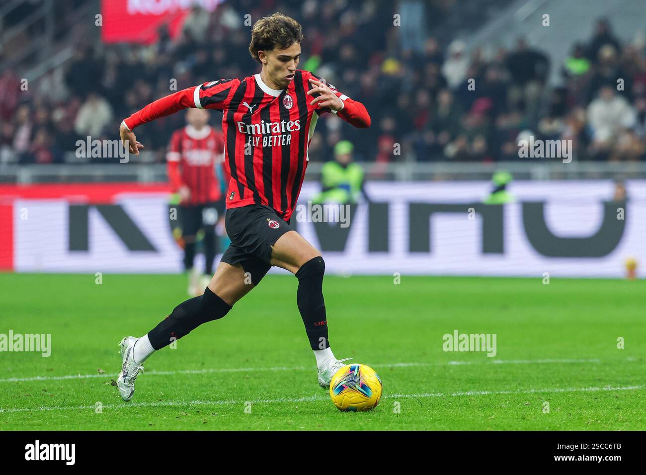 Milan, Italy. 05th Feb, 2025. Santiago Gimenez of AC Milan seen in ...