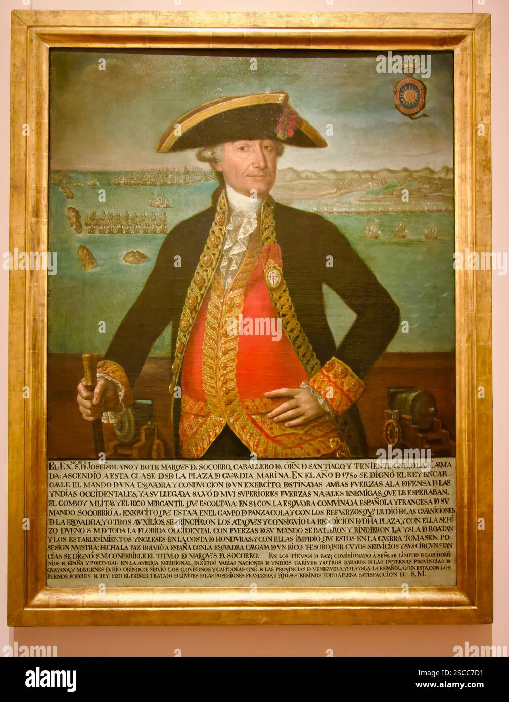 18th century oil on canvas portrait Jose Solano y Bote first Marquis of ...