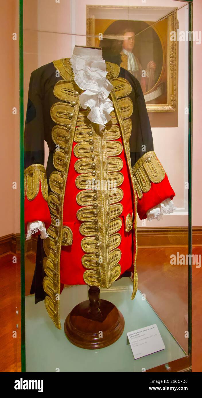 Army and navy lieutenant general wool and cotton cloth uniform on ...