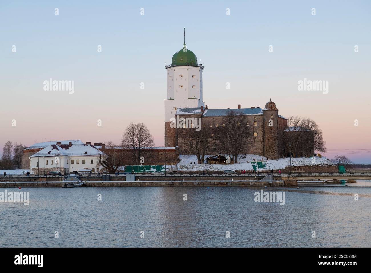 VYBORG, RUSSIA - NOVEMBER 24, 2024: View of the ancient Vyborg Castle ...