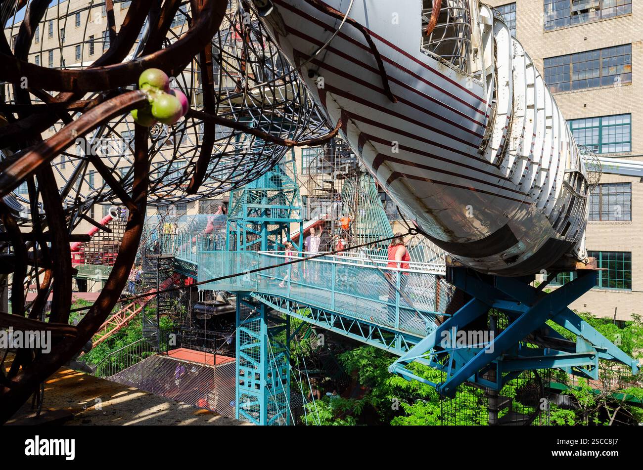 City Museum, Location: St. Louis MO, Designer: Bob Cassilly Stock Photo ...