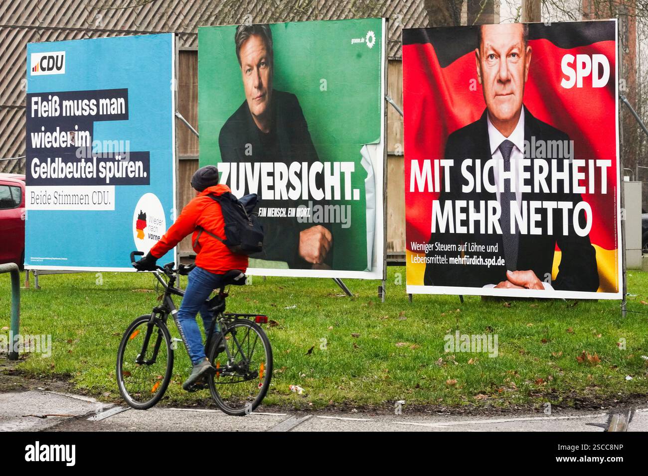 Dortmund, 6.2.2025: Wahlplakat zur Wahl zum 21. Deutschen Bundestag am 23. Februar 2025. Plakate ...