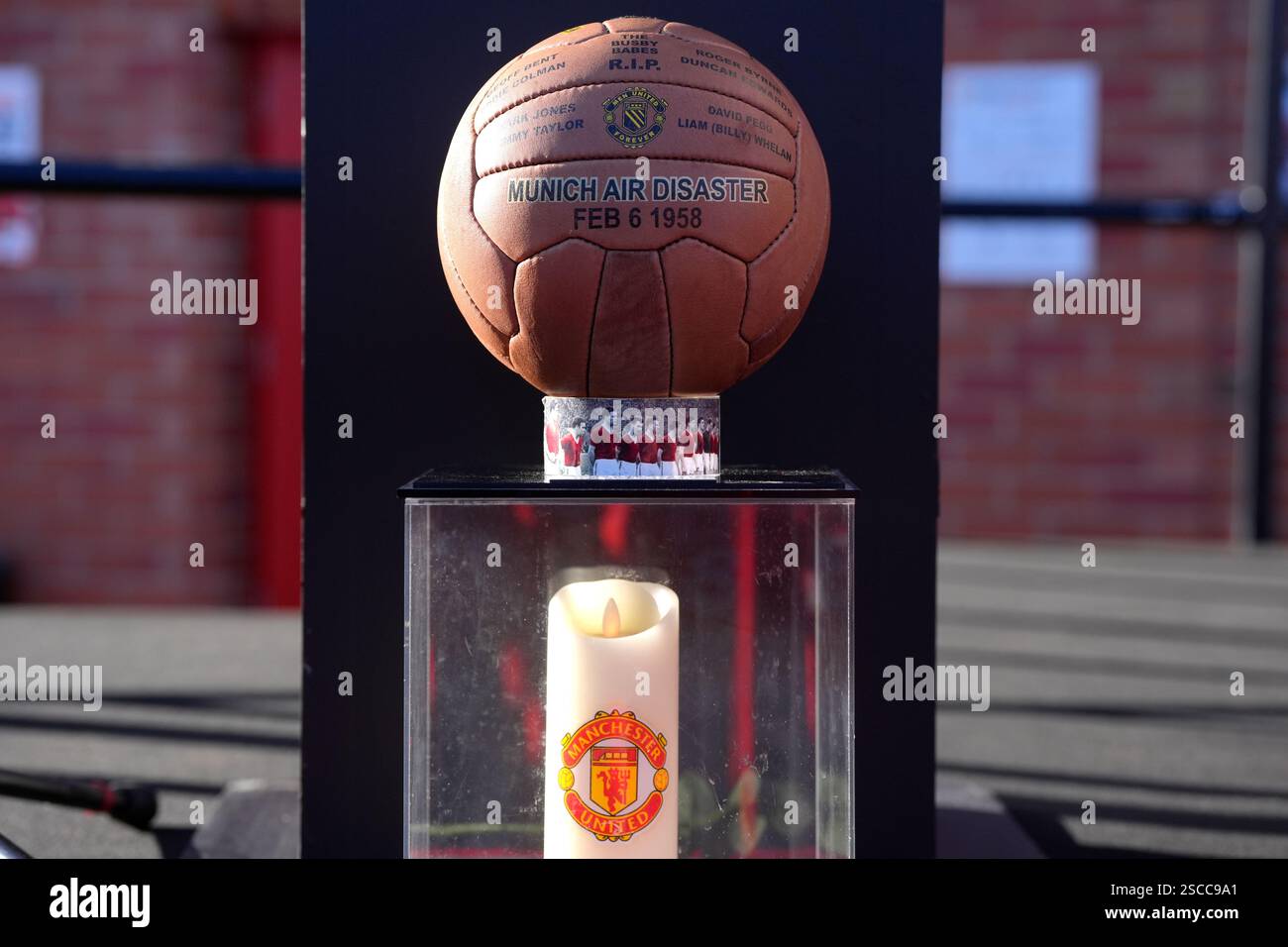 A memorial ball during the memorial service for the victims of the 1958 ...