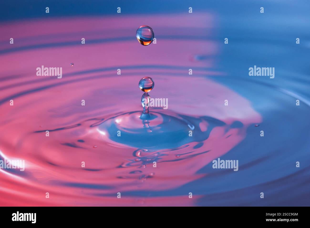 Water drop falling into water making a perfect concentric circles Stock Photo - Alamy