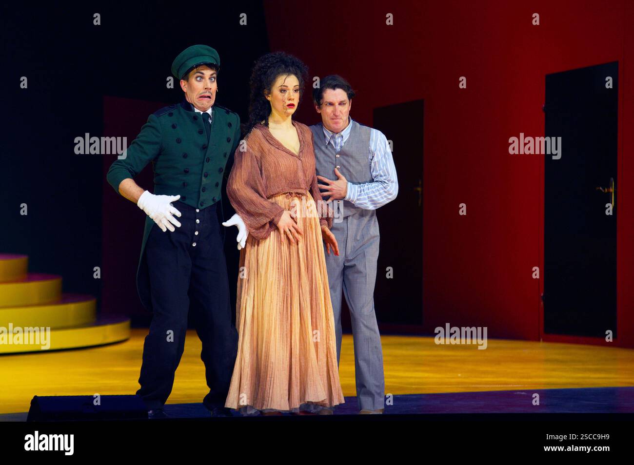 Florian Anderer, Helena Bohndorf und Christopher Nell bei der Fotoprobe ...