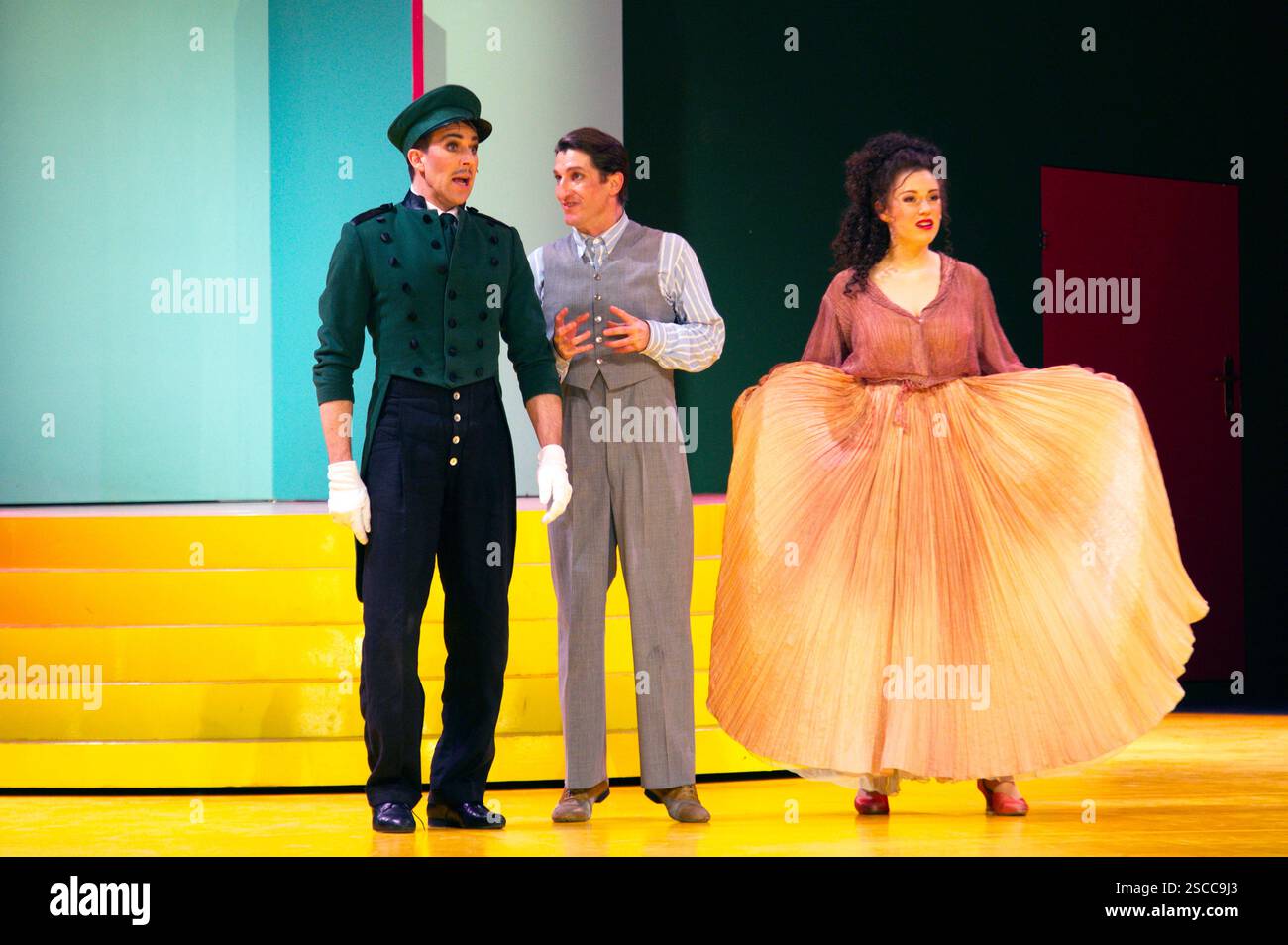 Florian Anderer, Christopher Nell und Helena Bohndorf bei der Fotoprobe ...