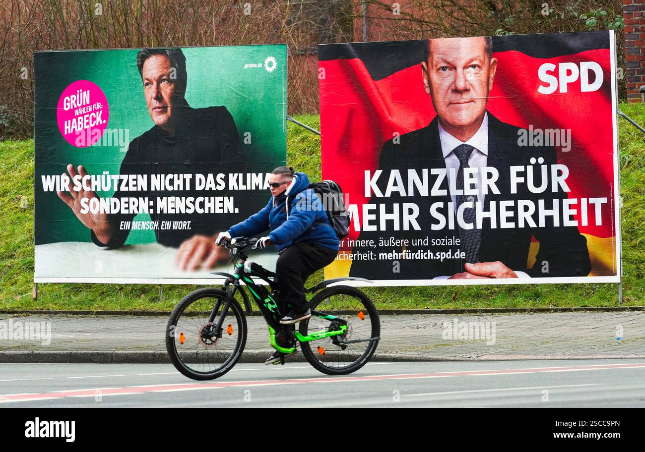 Dortmund, 6.2.2025: Wahlplakat zur Wahl zum 21. Deutschen Bundestag am ...