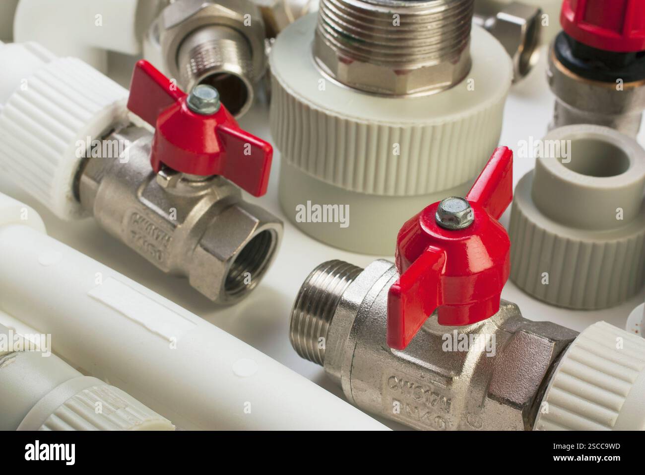 Plumbing fixtures and piping parts Stock Photo - Alamy