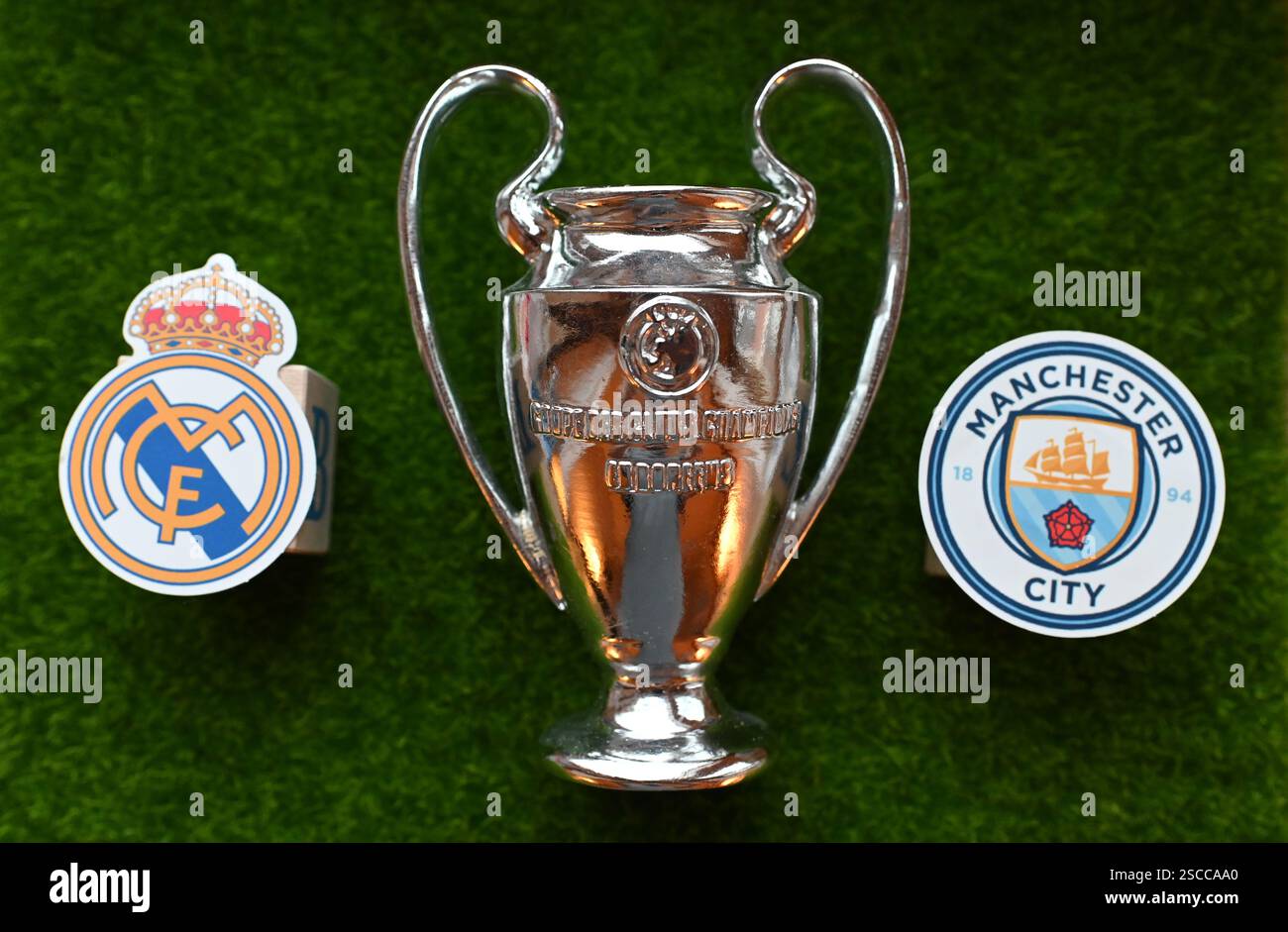 February 3, 2025, Munich, Germany. The emblems of the participating ...