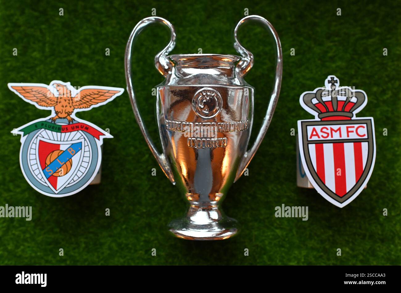 February 3, 2025, Munich, Germany. The team's logo is a participant in ...