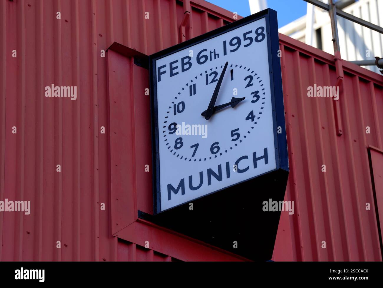 The Munich Clock memorial during the memorial service for the victims ...