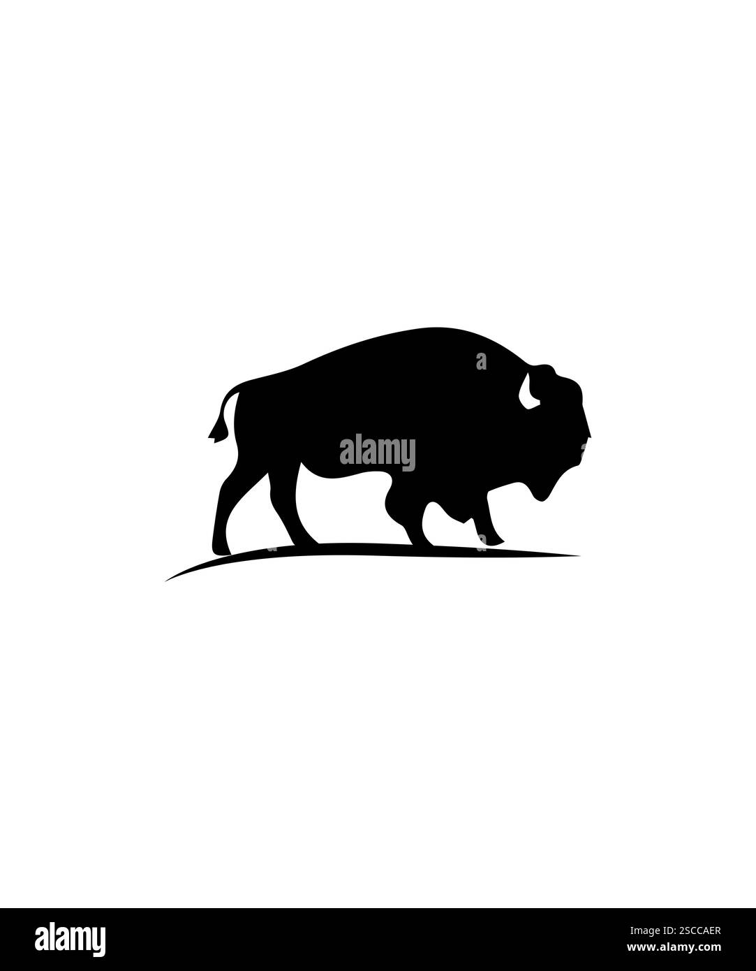 Buffalo logo, Bison Buffalo Bull logo, Bison logo design vector Stock ...