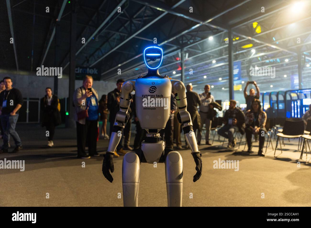 ISE 2025 (Integrated Systems Europe). Unitree Robotics Humanoid Robot G1 during ISE 2025 in Gran ...