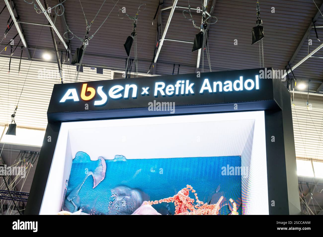 ISE 2025 (Integrated Systems Europe). Logo of chinese LED manufacturer ...