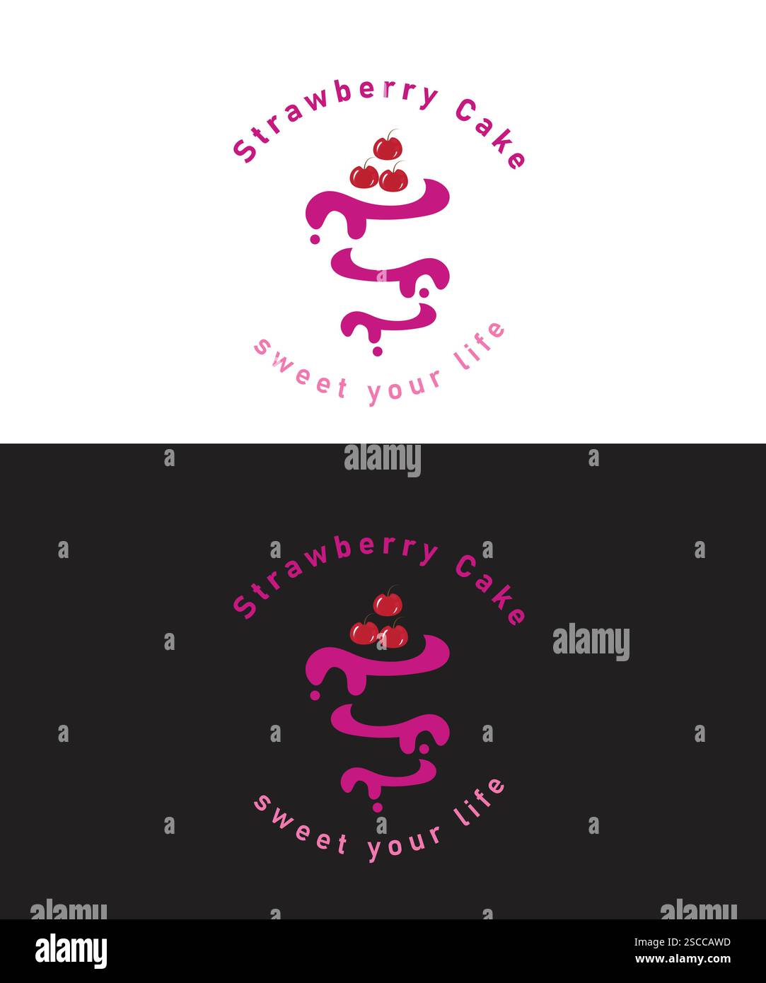 Cake shop logo design hi-res stock photography and images - Alamy