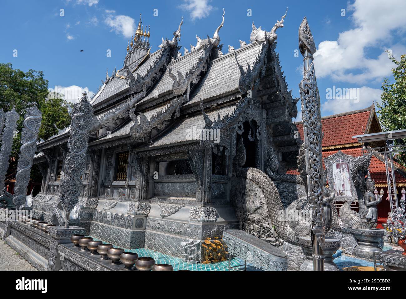 The Silver Temple Wat Sri Suphan of Chiang Mai in Thailand Asia Stock Photo - Alamy