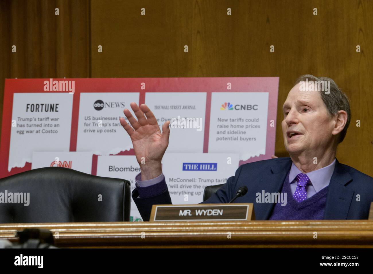 Sen. Ron Wyden, D-Ore., questions Jamieson Greer, President Donald ...