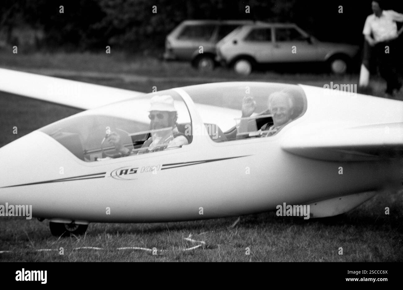 Airfield Stuede: Picture shows Alexander Schleicher (AS) glider, a ...