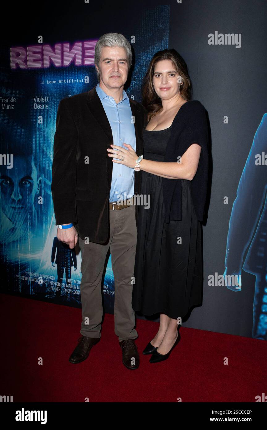 Jay Burnley mit Ehefrau bei der Premiere des Kinofilms 'Renner' im ...