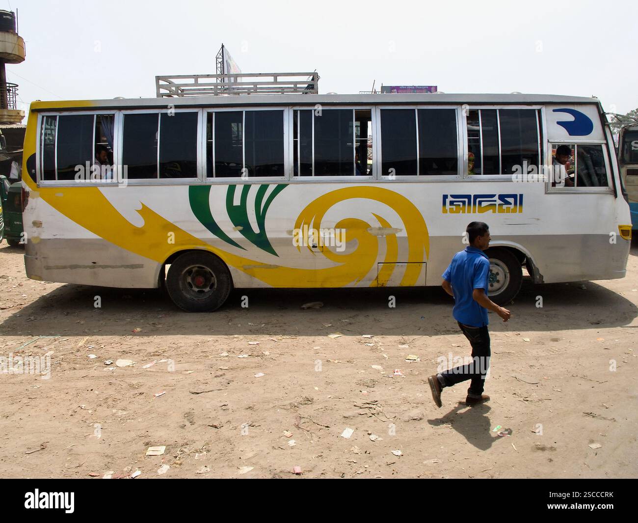 A Lalmai bus at Gabtoli Bus Station in Dhaka, Bangladesh, a major ...
