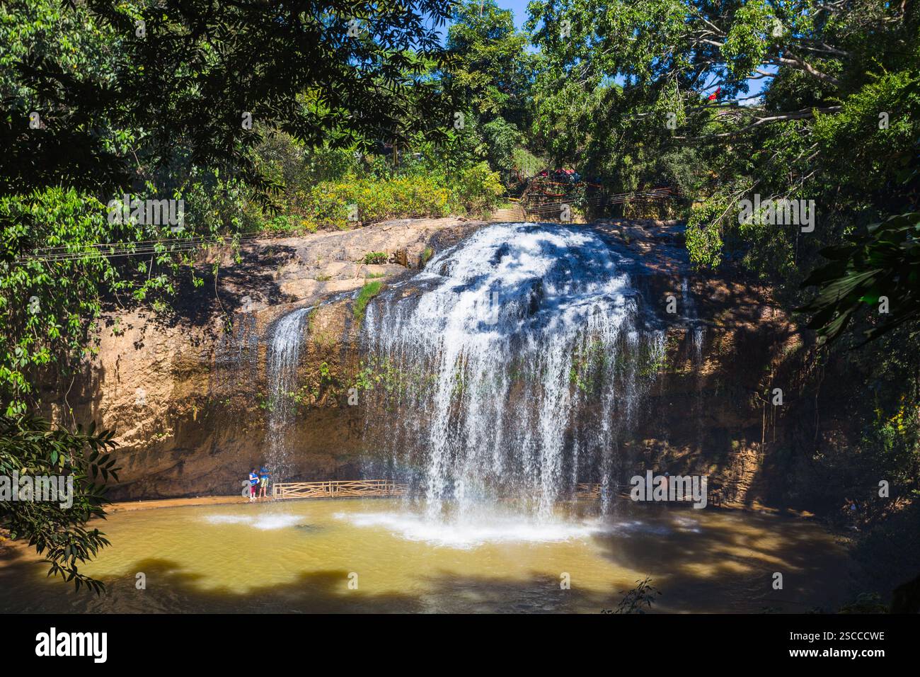 Prenn Waterfall. Da lat. Vietnam. Prenn is one of the waterfalls ...