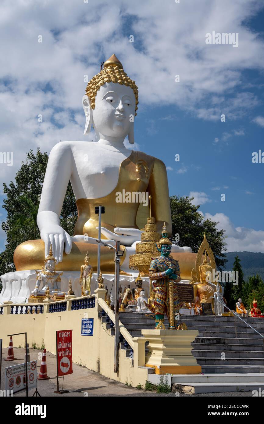The Buddhist Temple Wat Phra That Doi Kham of Chiang Mai Thailand Asia ...