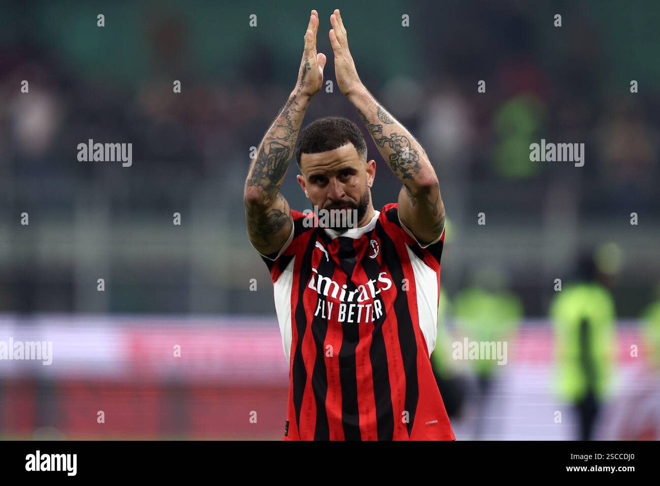 Milano, Italy. 05th Feb, 2025. Kyle Walker of Ac Milan celebrates at ...