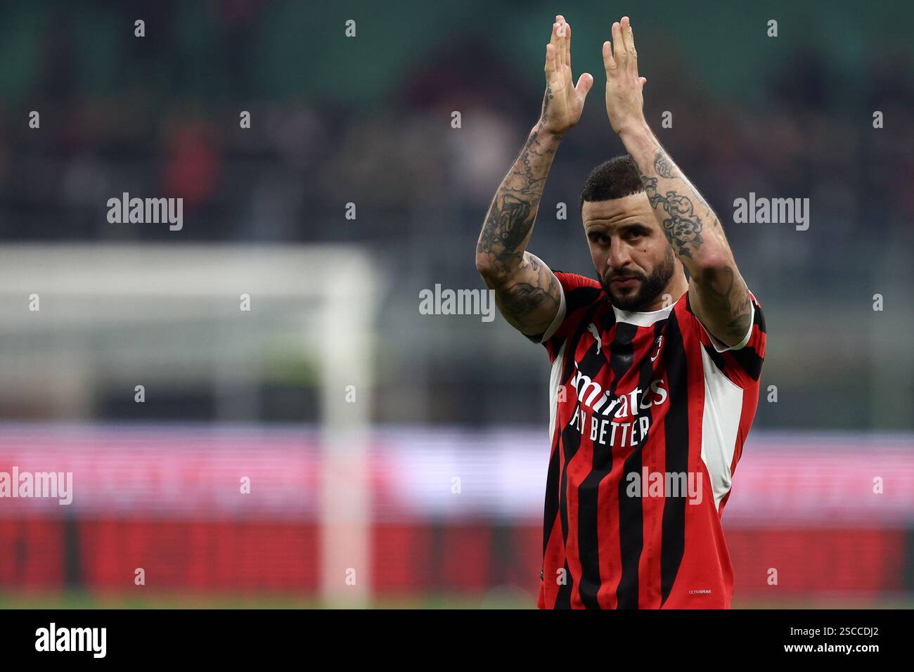 Milano, Italy. 05th Feb, 2025. Kyle Walker of Ac Milan celebrates at ...