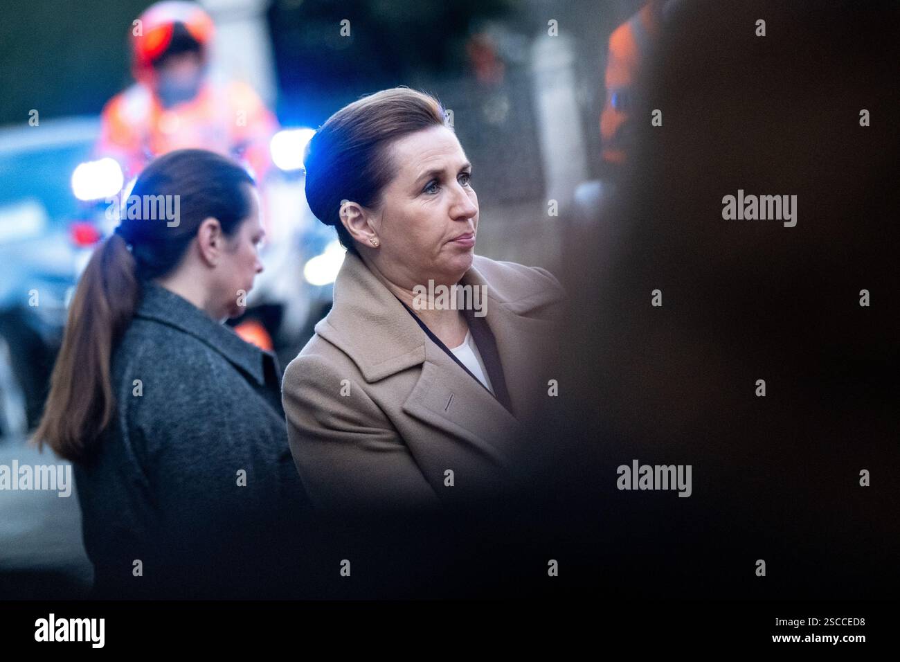 Prime Minister of Denmark Mette Frederiksen at the EU leaders retreat ...