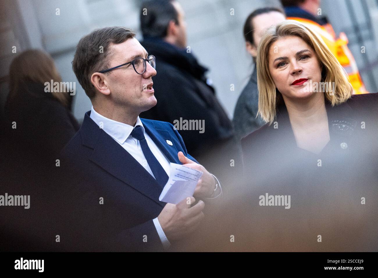Prime Minister of Estonia Kristen Michal and Prime Minister of Latvia ...