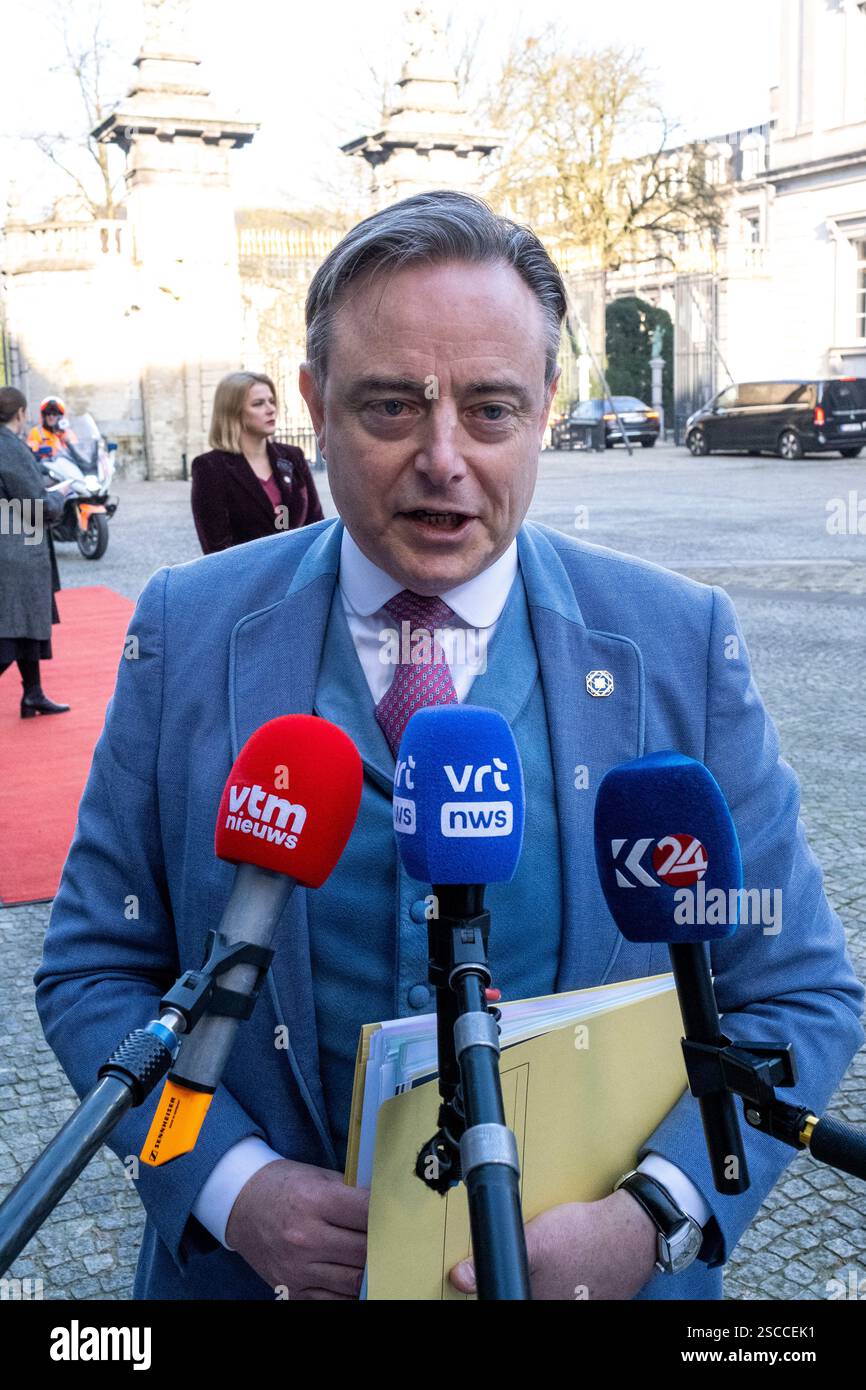 Prime Minister of Belgium Bart De Wever at the EU leaders retreat ...