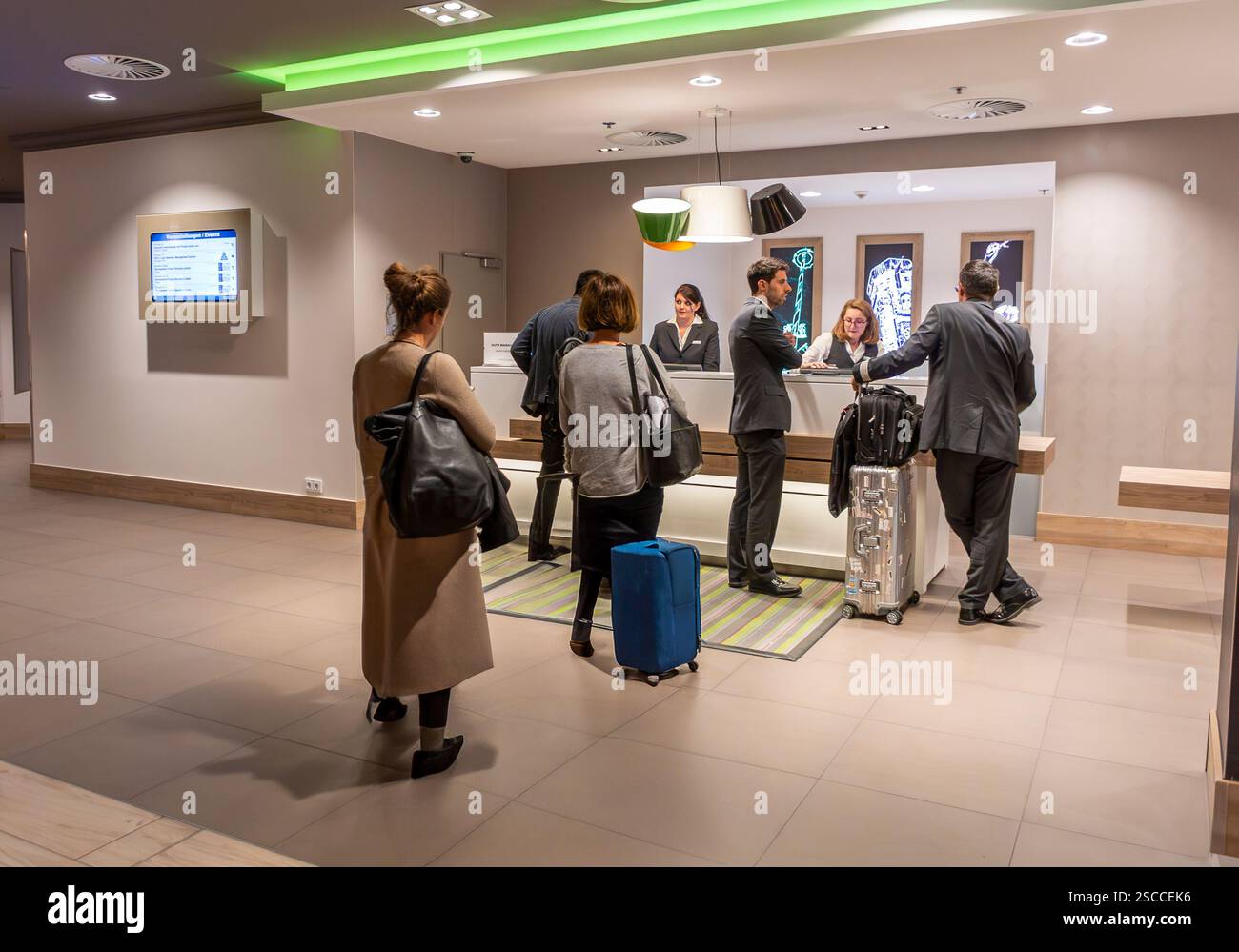 Munich, Germany, Crowd People, Waiting on Line to Check in to Luxury ...