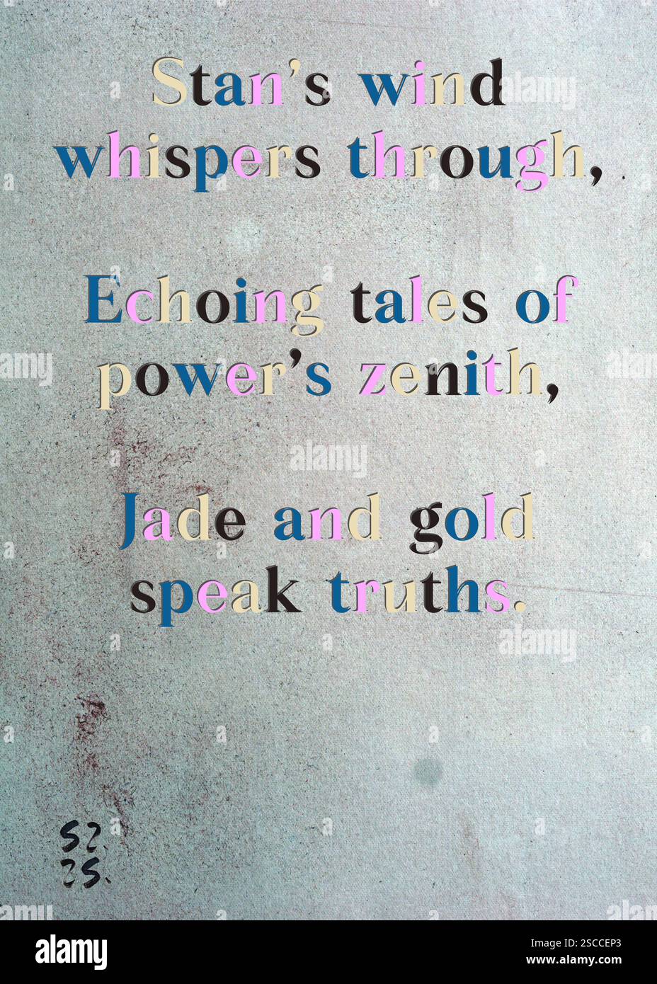 Stan's wind whispers through, Echoing tales of power's zenith, Jade and ...