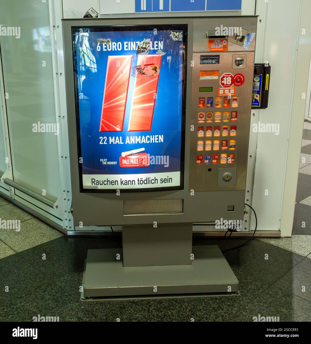 Munich, Germany, Inside View, MUC International Airport, Close up ...