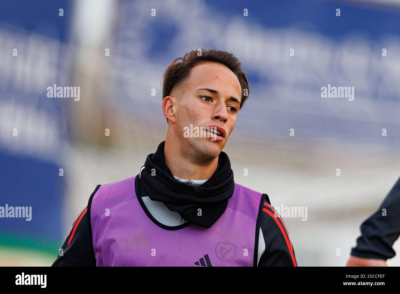 Hugo Felix seen during Liga Portugal 2 game between teams of SCU ...