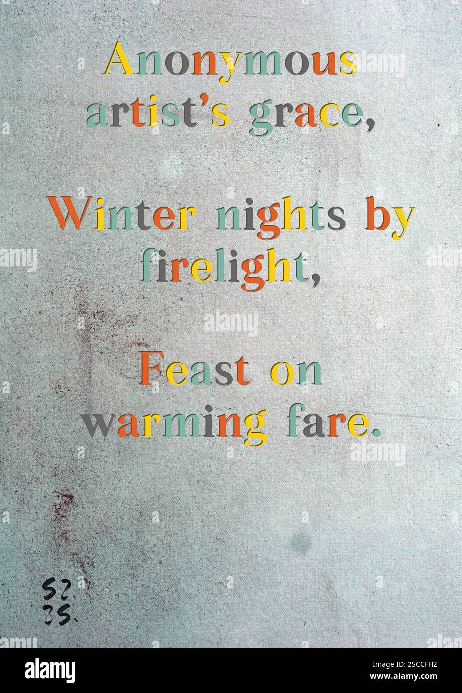 Anonymous artist's grace, Winter nights by firelight, Feast on warming ...