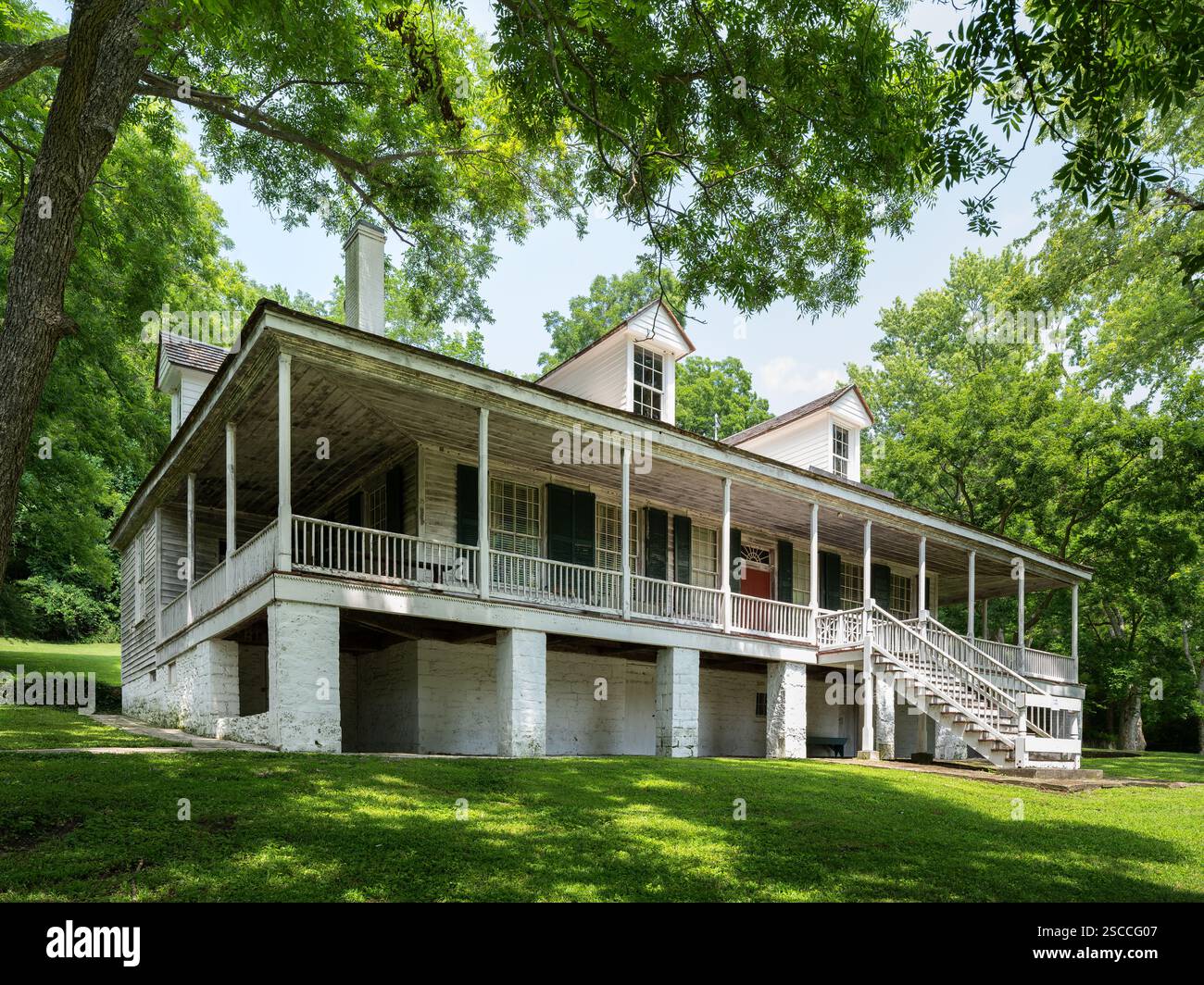 Pierre Menard House, Location: Ellis Grove IL, Architect: Joseph ...