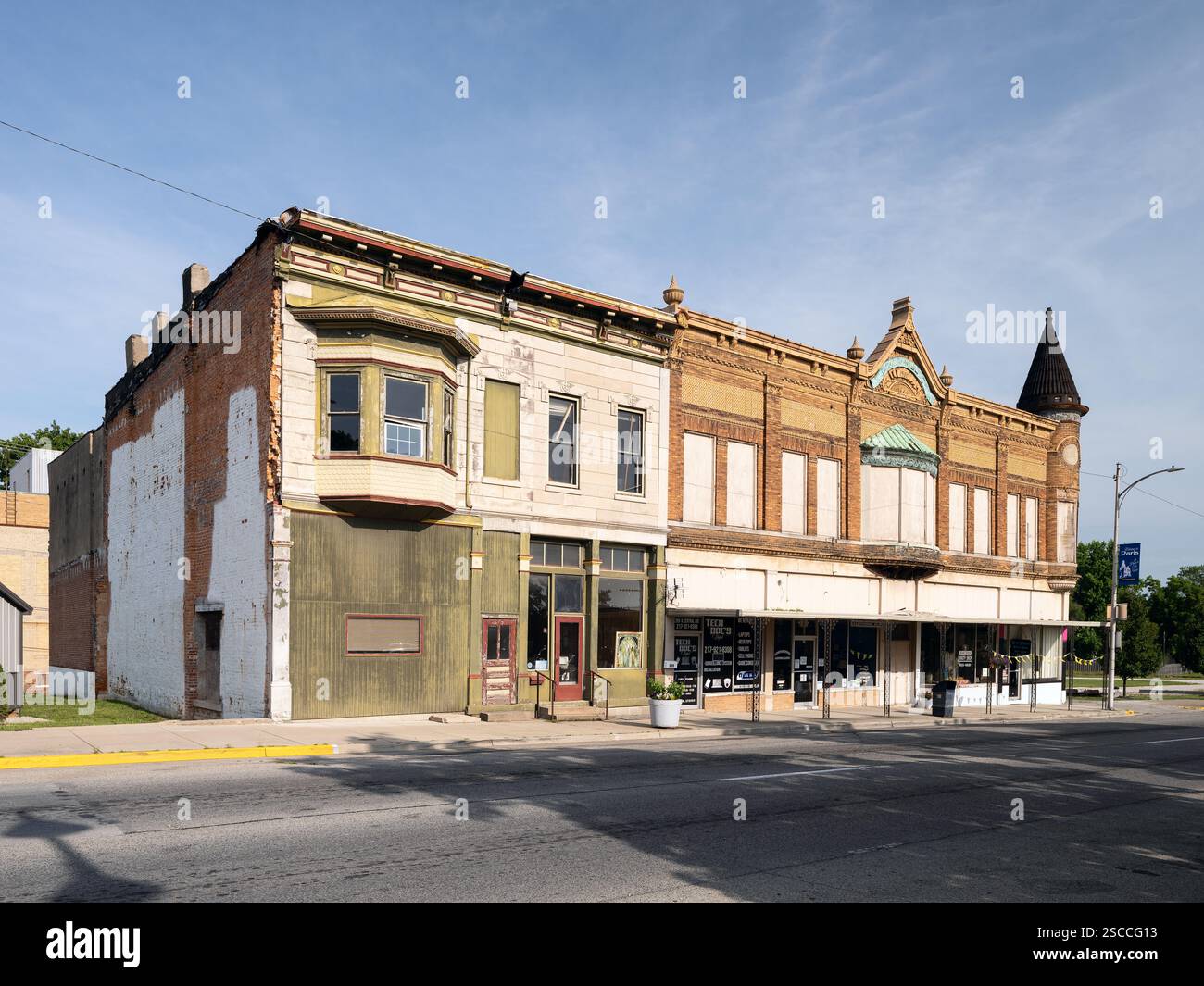 U.O. Colson Block, Location: Paris IL Stock Photo - Alamy